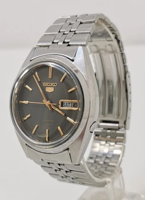 VTG 1983 SEIKO 5 Automatic Day Date 7009-8740 Japan 17 Jewels 37mm Gents Watch £90.00 - PicClick UK