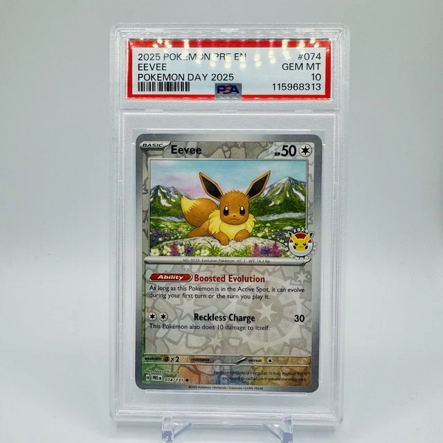 2025 POKEMON PRE En-Prismatic Evolutions Pokemon Day 2025 #074 Eevee ...