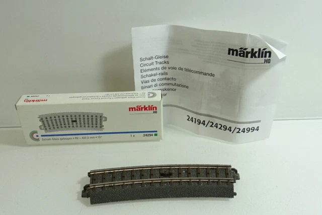 MÄRKLIN H0 24294 binario C binario di commutazione curvo vedi foto in ...