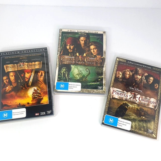 PIRATES OF THE Caribbean 1 2 3 Movie Collection Set DVD R4 $22.83 ...