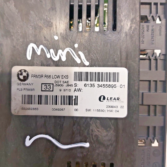 R60 R56 FRM3 3455895 Footwell Light Module Low EKS [33] Mini Cooper S ...