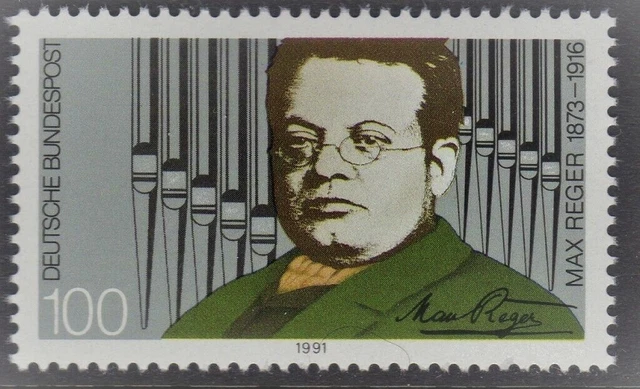 GERMANY 1991 - 75th Anniversary Death of Composer - Max Reger - MNH EUR ...