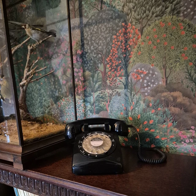 VINTAGE STEEPLETONE STP1960 Black Rotary Dial Telephone Decorative ...