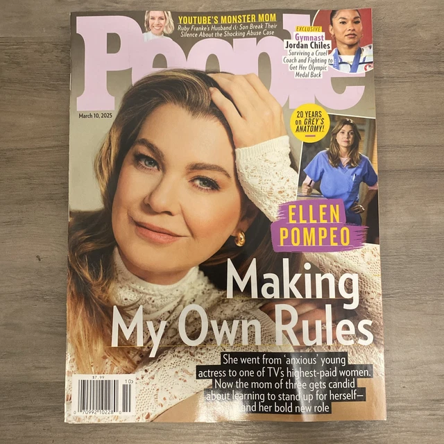 PEOPLE 2025 MAGAZINE ELLEN POMPEO Rick Springfield JORDAN CHILES Morris ...