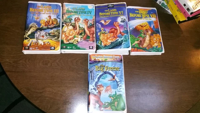 LOTTO 5 NASTRI VHS THE LAND BEFORE TIME, III IV VI VII Big Freeze ...