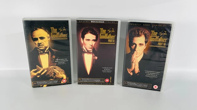 THE GODFATHER TRILOGY VHS Bundle Parts 1 to 3 Video Cassette Tape PAL £ ...