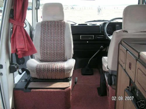 VW T25 / T3 Autohomes Camper Front Seat Covers / Autohomes material ...