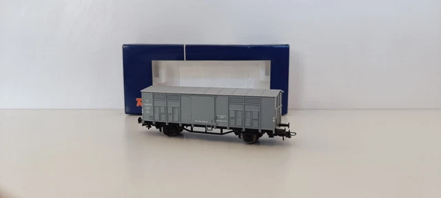 ROCO 56066 FS Gedeckter Güterwagen Spitzdach Grau FS Italien H0 DC OVP EUR 9,50 - PicClick DE