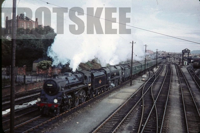 35MM SLIDE BR British Railways Steam Loco 76069 Class BR4 Weymouth 1961 ...