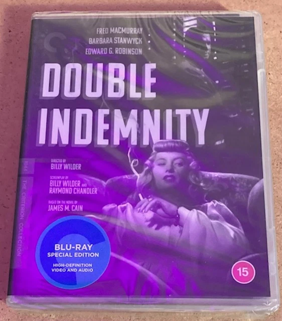 DOUBLE INDEMNITY (1944) The Criterion Collection (Blu Ray Set) *SEALED ...