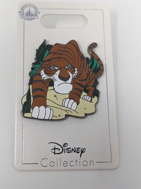 DISNEY SHERE KHAN Tiger Head Pin From The Jungle Book Epoxy Coated EUR ...