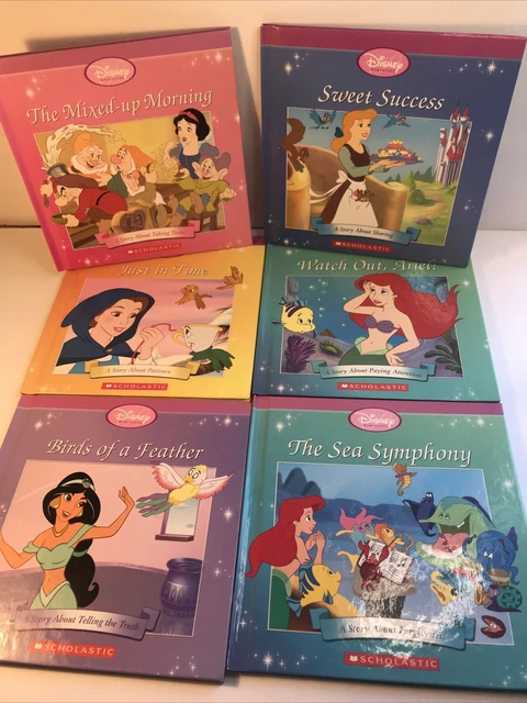 DISNEY PRINCESS COLLECTION Scholastic Lot Of 6 Books Cinderella Little ...