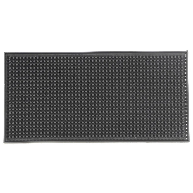 RUBBER BAR SERVICE Spill Mat Drip Vodka Beer Drink Barware Table Black ...
