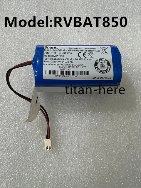 SHARK VACUUM RV1001AE RV2001 RV2001WD UR1000SR BATTERY RVBAT850 ...
