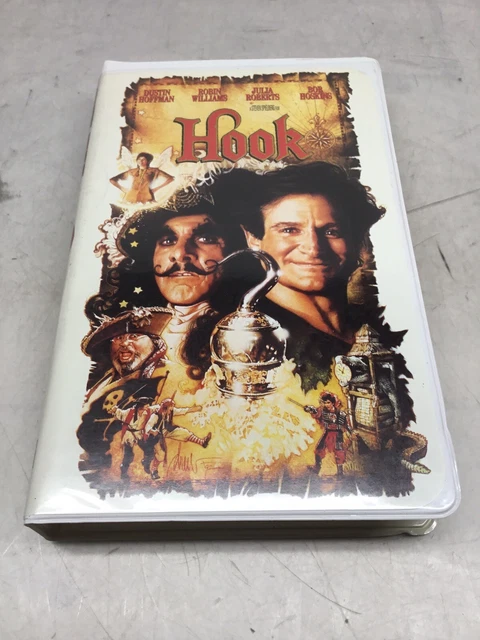 HOOK VHS MOVIE VHS VIDEO NEW Robin Williams Dustin Hoffman Peter Pan ...