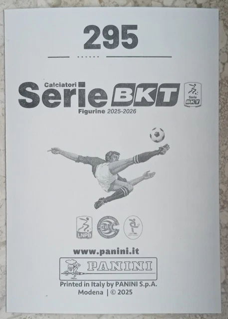 FIGURINA CALCIATORI PANINI 2026 2025-26 Serie B Filippo Ranocchia ...