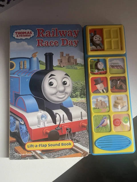 THOMAS & FRIENDS Railway Race day interactive book childrens babies ...