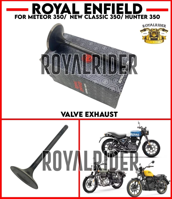 ROYAL ENFIELD &VALVE EXHAUST" For Meteor 350, New Classic 350 & Hunter ...