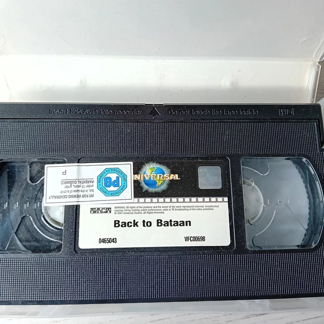 JOHN WAYNE BACK To Bataan Vhs Tape - Rare Retro Movie Comedy Kids £16. ...