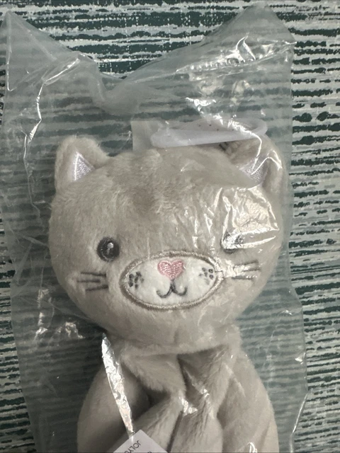 SASS & AND Belle Kitty Cat Baby Comforter Grey Tag Plush Soft Toy bnwt ...