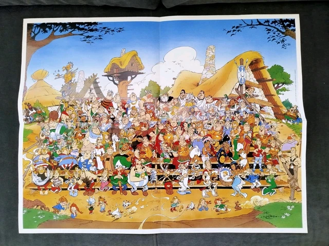 ASTERIX UND SEINE Welt - Poster - Das Gallische Dorf EUR 9,99 - PicClick DE