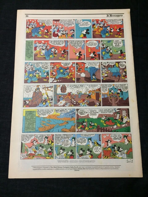 MICKEY MOUSE GAMBADILEGNO Disney Topolino Comic Italian Il Messaggero ...