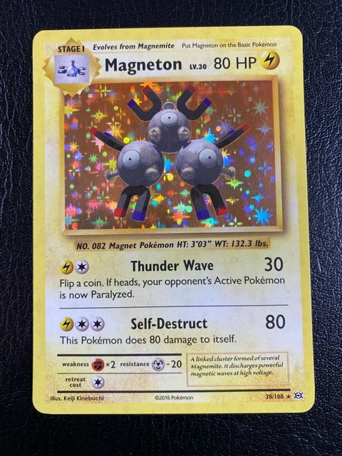 POKEMON CARD XY Evolutions Magneton Rare Holo Vintage Pokemon Card NM £ ...