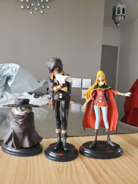 RARE ! FIGURINES Captain harlock, EMERALDAS, TOSHIRO ALBATOR space ...