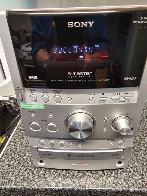 SONY CMT-SPZ90DB MICRO Hi Fi - Radio, 3 CD Changer & Tape Player With ...