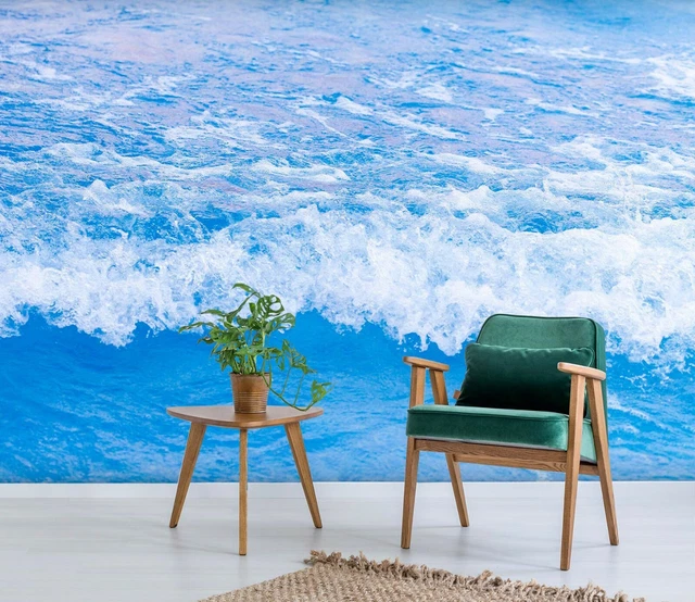 3D BLUE OCEAN Waves 26902NA Wallpaper Wall Murals Removable Wallpaper ...