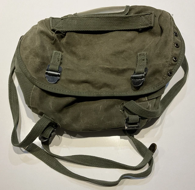 1960'S ORIGINAL NAMED VIETNAM ERA U.S.M.C. ARMY M-1956 CANVAS COMBAT ...