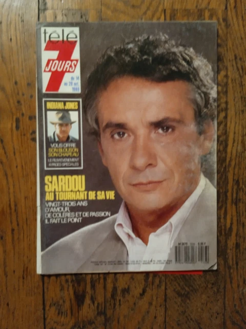 MAGAZINE TÉLÉ 7 jours de 1989 - Michel Sardou EUR 5,00 - PicClick FR