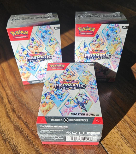 3X POKÉMON TCG: Scarlet & Violet-Prismatic Evolutions Booster Bundle 6 Packs 🔥 £208.72 - PicClick UK