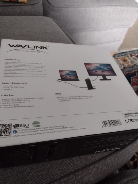 WAVLINK WL-UG39PD1 USB-C Triple display Universal Docking Station £130. ... WAVLINK WL-UG39PD1 USB-C Triple display Universal Docking Station £130. ...