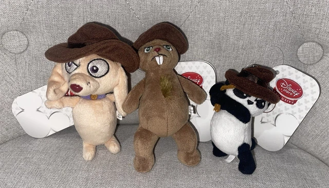 DISNEY STORE - Phineas and Ferb 3x AGENT PINKY S PETER Mini Plush ...