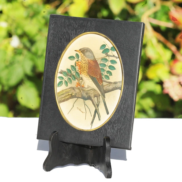 CADRE DÉCOR OISEAU signé Ph.Gömmer EUR 18,00 - PicClick FR