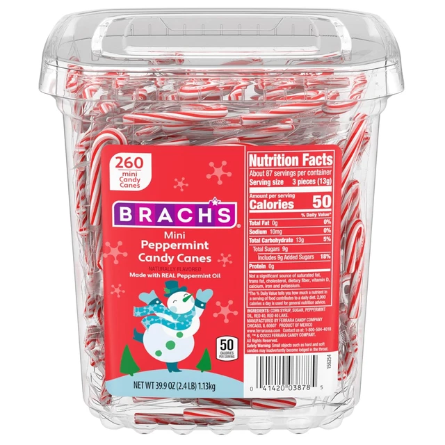 BRACH'S PEPPERMINT MINI Candy Canes, 260 ct. $63.40 - PicClick CA