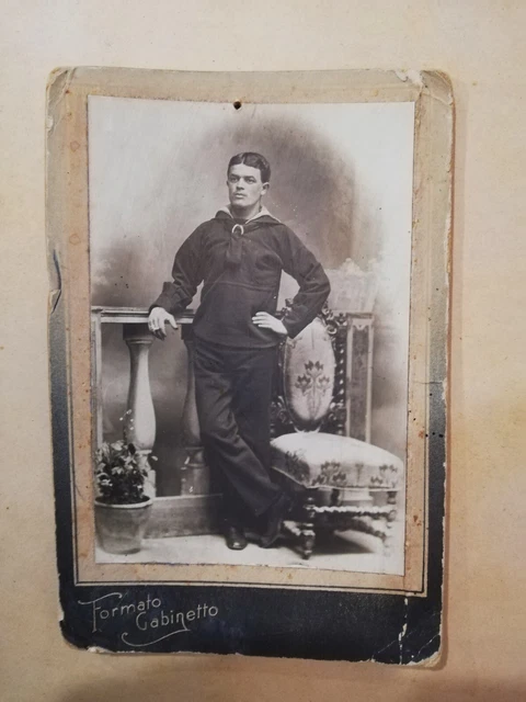 FOTO TARANTO MARINA MILITARE carte de visite ww1 1919 EUR 14,90 ...