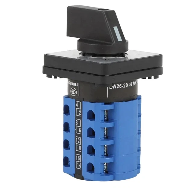 3 POSITION ROTARY Switch 660V 20A 4 Poles 16 Terminals for CNC and ...