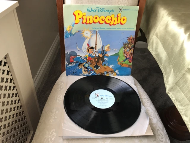 WALT DISNEY PINOCCHIO Songs And Dialogue Lp Record £12.99 - PicClick UK