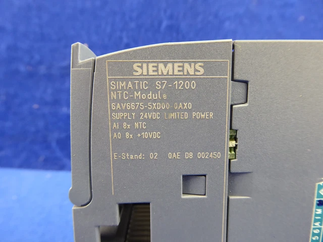 SIEMENS SIMATIC S7-1200 NTC Modules AI/AO 6AV6675-5XD00-0AX0 6AV6 675 ...