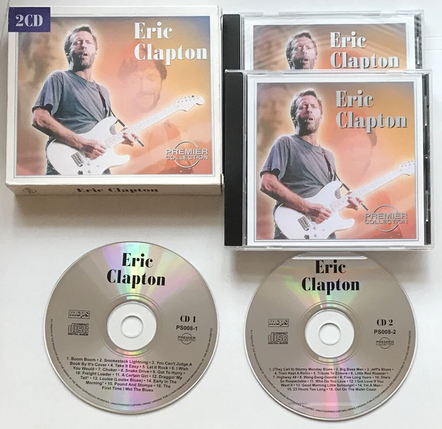 ERIC CLAPTON PREMIER Collection 2 x Cd V. Rare Box Set Live & Studio ...