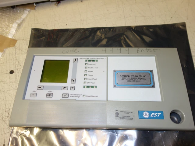 EDWARDS EST QS1-CPU-1 Fire Alarm Annunciator Control Operator Display ...