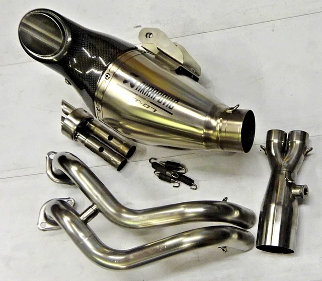 YAMAHA MT-07 MT07 Fz-07 Tracer Akrapovic Full Exhaust System End Can ...