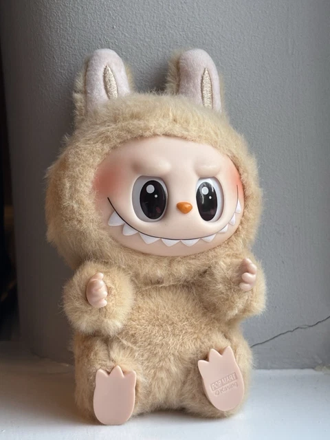 GENUINE POPMART LABUBU Have A Seat Monsters Baba Grey Vinyl Plush Toy £ ...