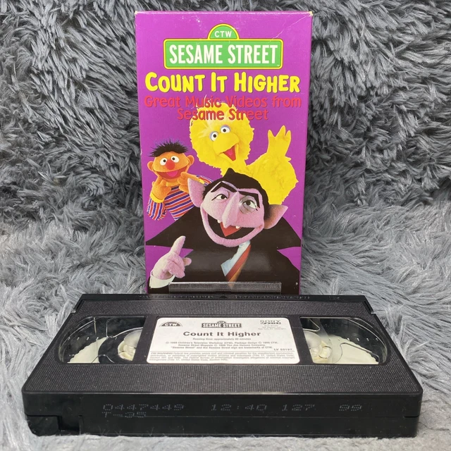 SESAME STREET COUNT It Higher VHS Tape 1999 Great Music Videos From ...