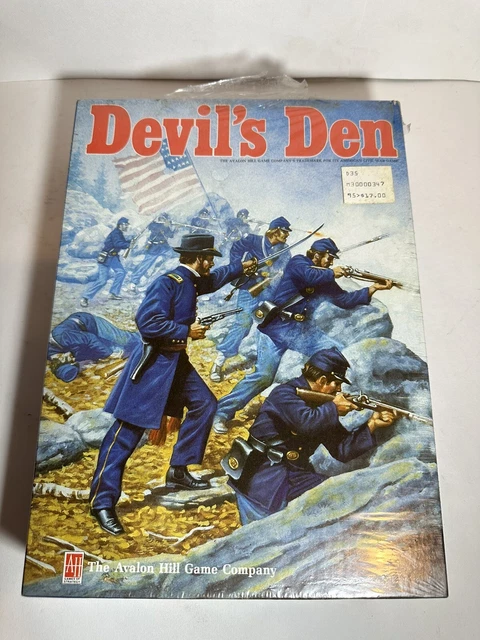 VINTAGE DEVIL'S DEN Civil War Strategy Board Game Avalon Hill 1985 ...