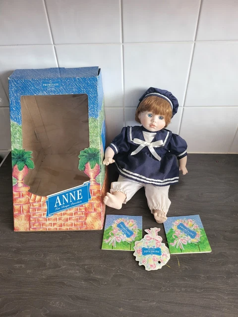 RARE PROMENADE COLLECTION Doll Anne Porcelain Bisque Collectable ...