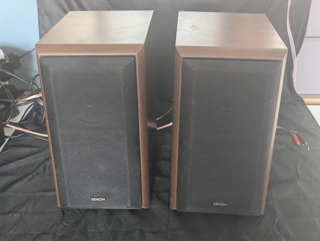 DENON SC-M7, 2 Way Bookshelf Speakers, 80W Push-Pull Dual Drive £50.00 ...