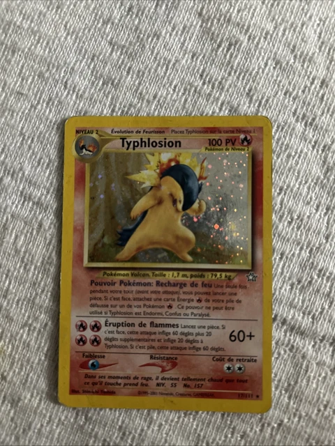 CARTE POKÉMON TYPHLOSION 17/111 EDITION 2 ED2 Neo Genesis VF FR EUR 50,00 - PicClick FR